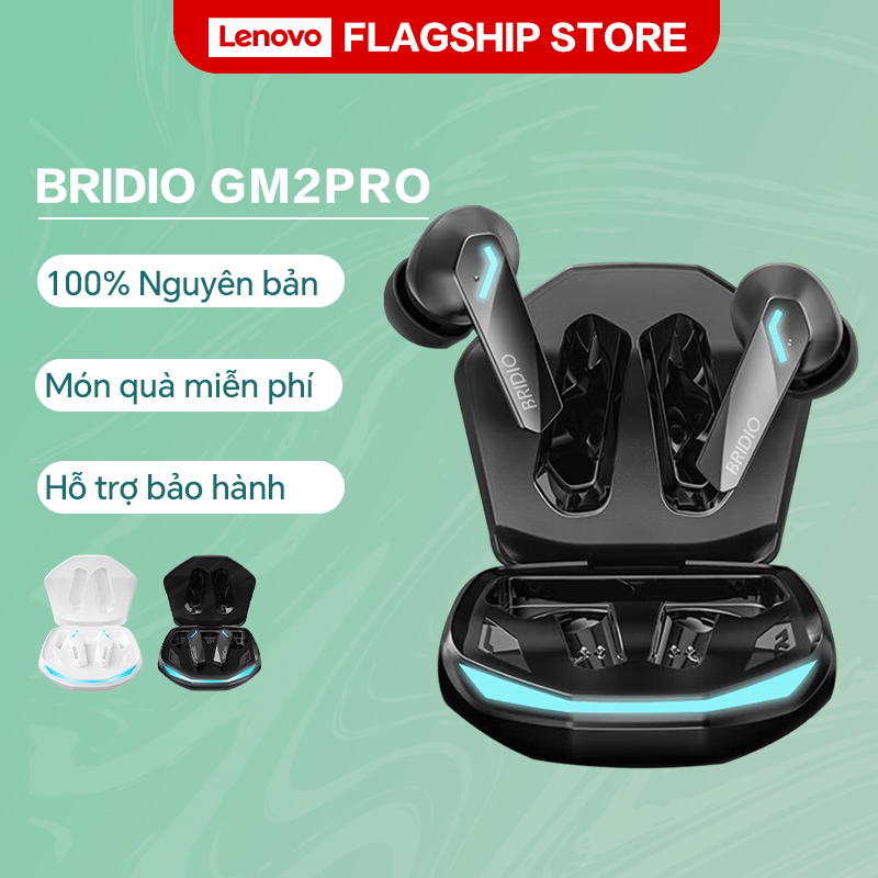 Tai Nghe Bluetooth Gaming Lenovo BRIDIO GM2 PRO 5.3 giải trí nhạc 8D Chế độ kép micrô giảm tiếng ...