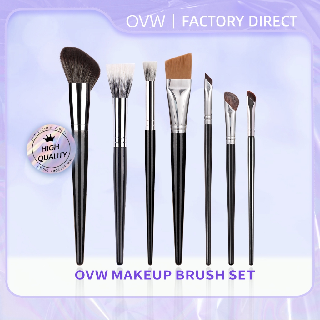 OVW Bộ cọ trang điểm Powder Contour Eyeshadow Liner Blending Highlight ...