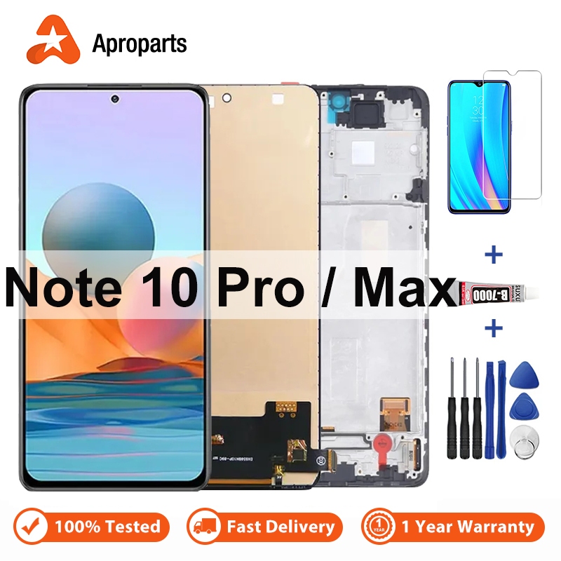 6.67 "LCD Cho Xiaomi Redmi Note 10 Pro M2101K6G 10Pro Max M2101K6I Màn ...