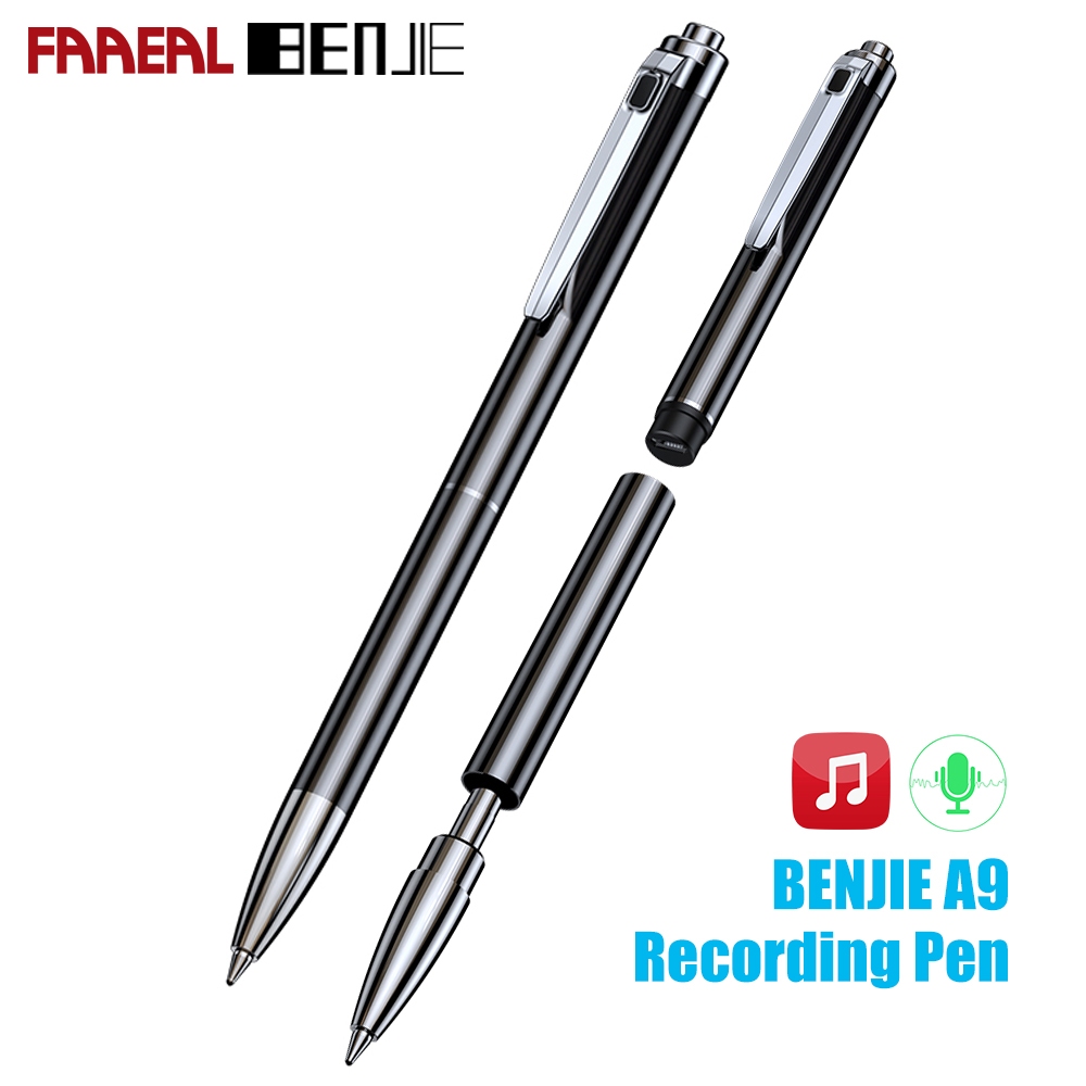 Faaeal BENJIE A9 Bút ghi âm di động Đa hướng Double MIC HD Record DSP ...