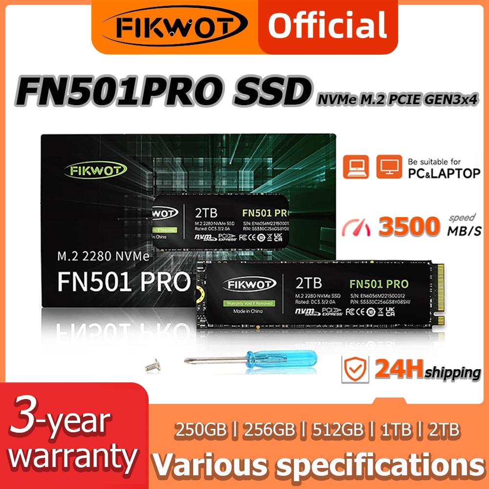 Ổ Cứng SSD Fikwot 1TB 2TB NVMe M.2 2280 PCIe Gen3.0x4 | FN501 Pro SLC ...
