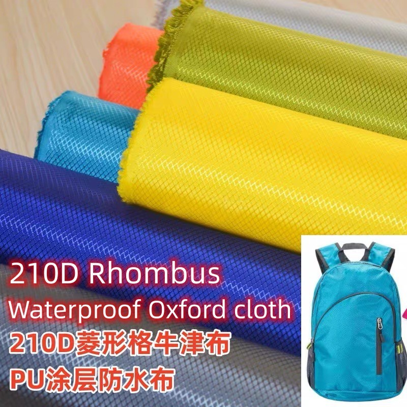 210d Hình Thoi jacquard Dệt Vải Oxford Chống Thấm Nước PU Lớp Phủ Vải DIY Handmade Ba Lô Túi ...