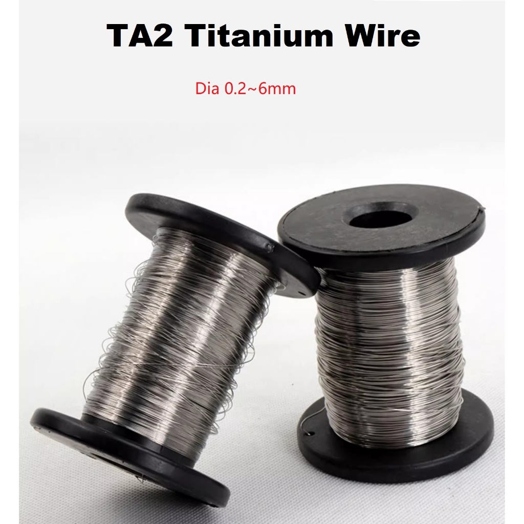 Pure Ti Alloy Metal Line Dây kim loại hợp kim Ti nguyên chất TA2 Đường kính dây titan 0.2 0.3 0. ...