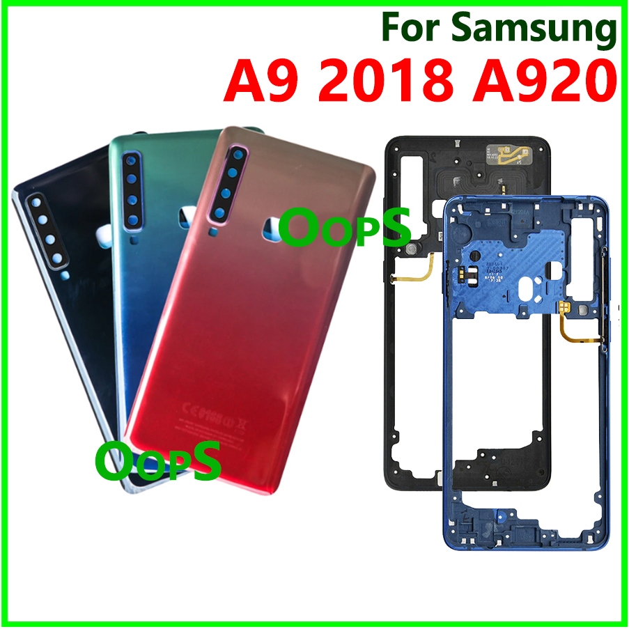 Mặt Sau Nhà Ở Cho Samsung A9 2018 A920 SM-A920 LCD Khung Giữa Pin Ốp ...