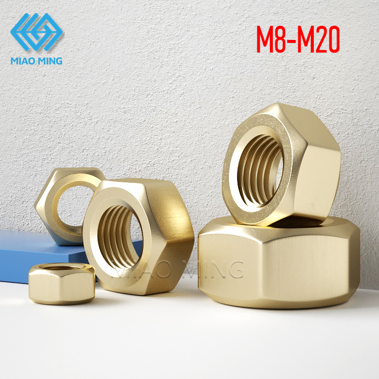 M8 M10 M12 M14 M16 M20 Bu lông đồng n đai ốc động cơ nguyên bản nữ kẹp tay mặt bích lục giác nắp ...
