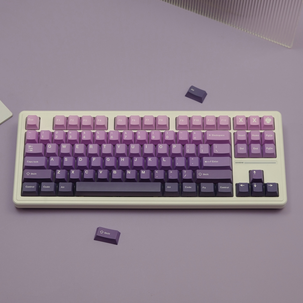 147 Phím Tím Đậu Đỏ Chạng vạng Màu Hồng Gradient Keycaps Cherry Profile ...