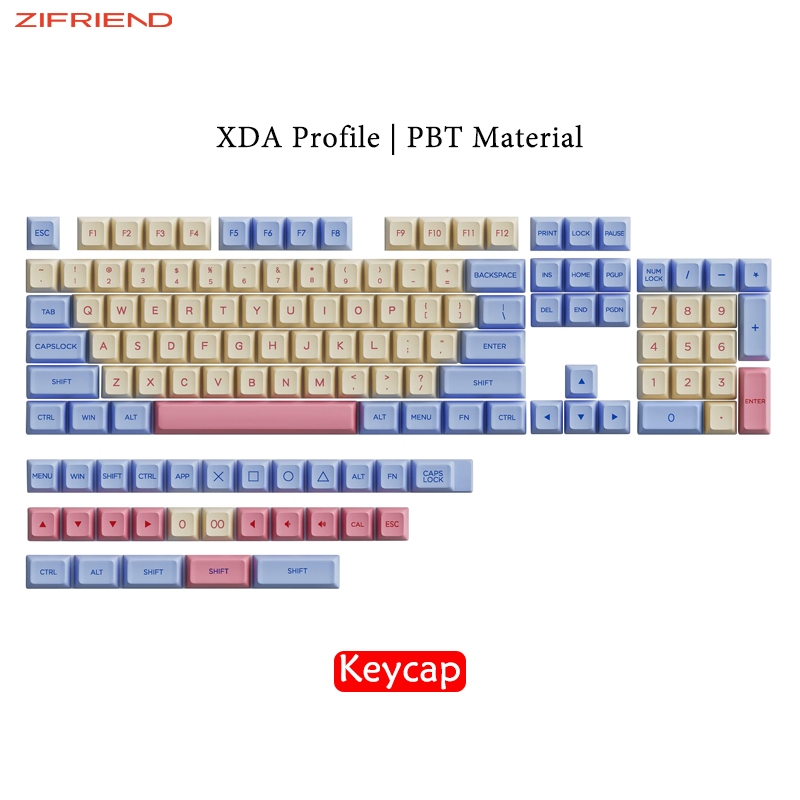 Zifriend Marshmallow Keycap PBT XDA Profile Key Cap cho bàn phím cơ DIY | Shopee Việt Nam