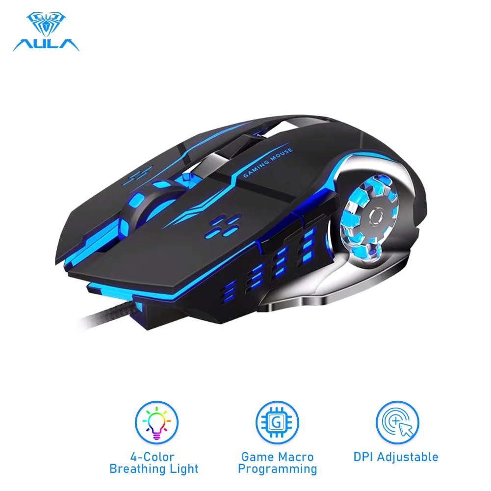 AULA S20 Chuột có dây Gaming Hỗ trợ lập trình macro | Shopee Việt Nam