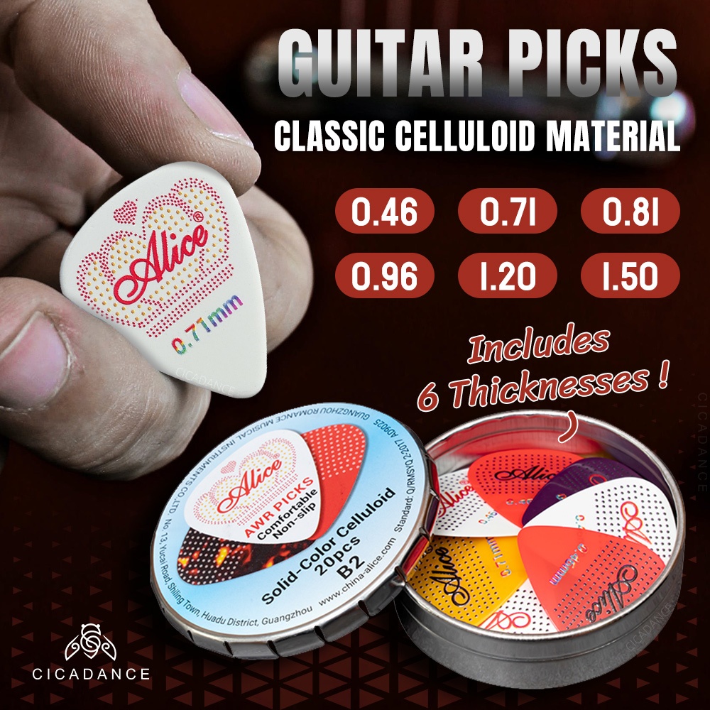 Alice Celluloid Pick gảy đàn guitar Phím Gảy Đàn Guitar Pick đàn guitar ...