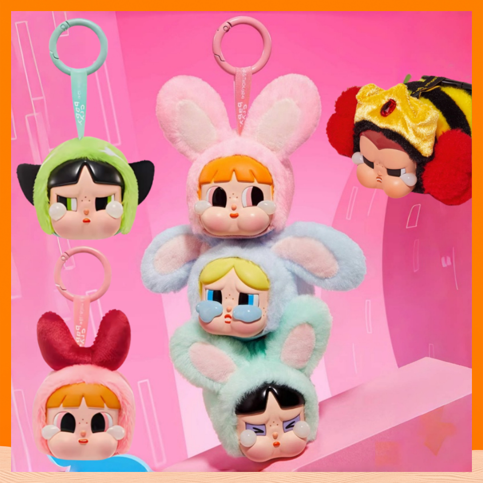 In Stock Crybaby Powerpuff Girls Vinyl Face Plush Popmart Doll ...