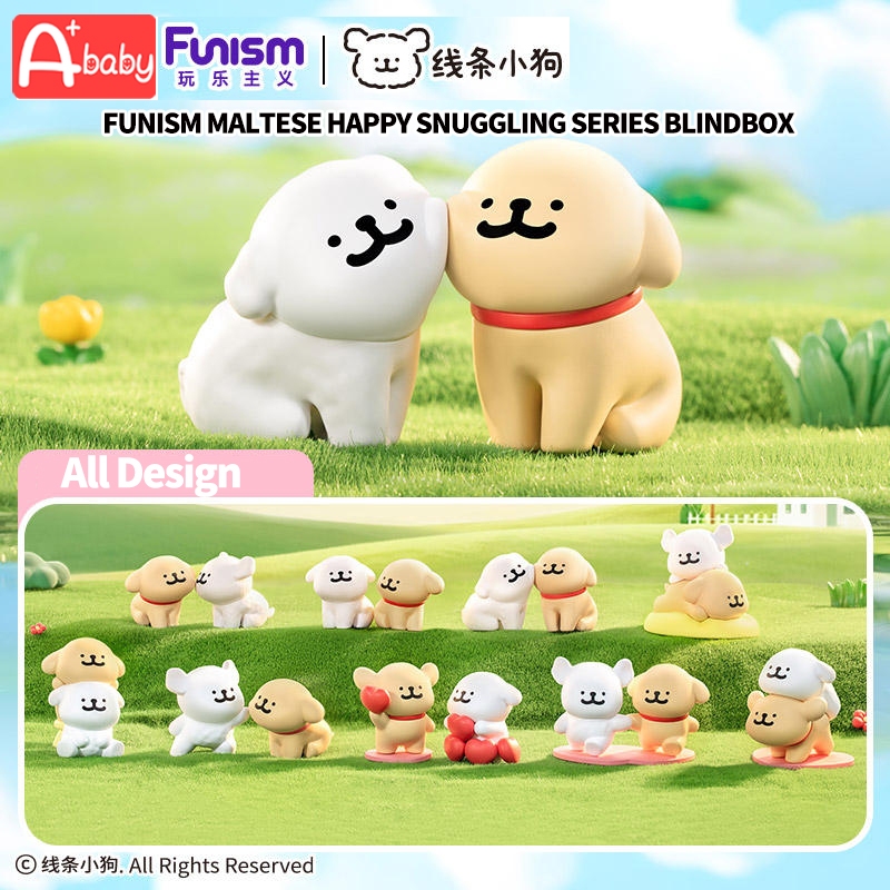 FUNISM MALTESE HAPPY KHĂN SERIES HỘP BLIND Đồ chơi chó con Đồ trang trí ...