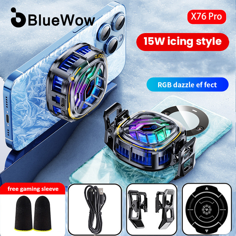 Bluewow X76 Pro Icing Style Bán Dẫn Điện Thoại Tản Nhiệt Làm Mát Tản Nhiệt Turbo Hurricane Game ...