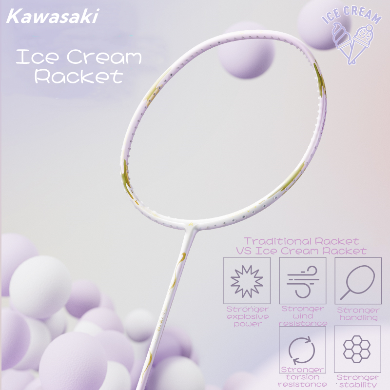 Vợt Cầu Lông Kawasaki KEM ICE 5U 18-30 LBS Full Carbon Siêu Nhẹ Người ...