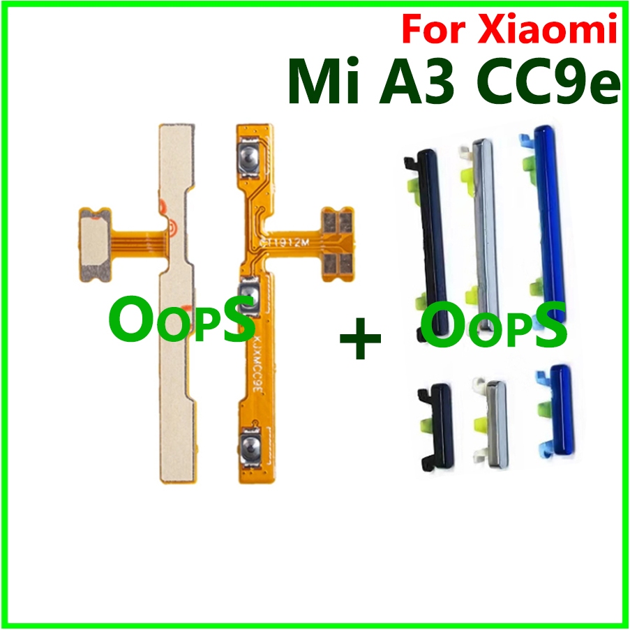 Nút Âm Lượng Nguồn Flex Cho Xiaomi Mi A3 CC9e Điện Thoại Trên Bên Chìa Khóa Nhà Ở Cáp Ruy Băng ...