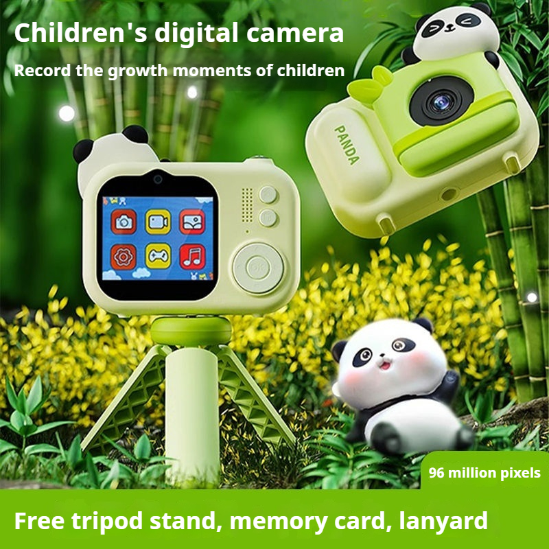Camera trẻ em Panda mới, Camera kỹ thuật số Camera kép có thể quay ...