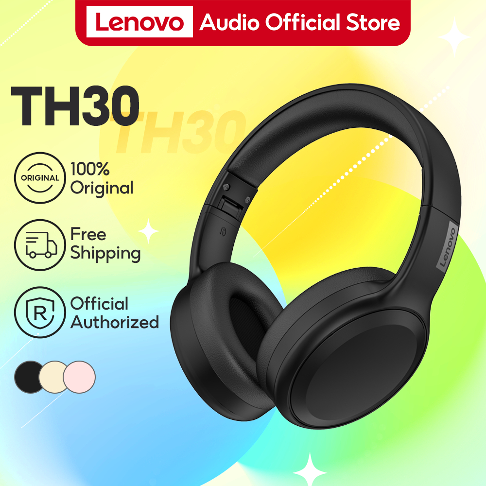 Tai nghe Bluetooth Lenovo TH30 âm thanh nổi giảm ồn thoải mái chống ...