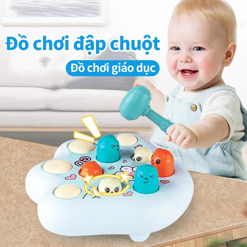 Đồ chơi đập chuột cho bé mini trai gái trẻ em trí tuệ thông minh giáo ...