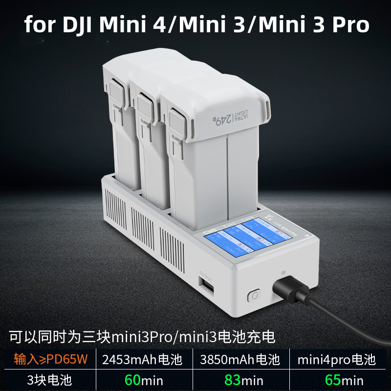 Dành Cho DJI Mini 4 Pro / Mini 3 Pro / Mini 3 Đa Năng Sạc Ba Chiều Màn ...