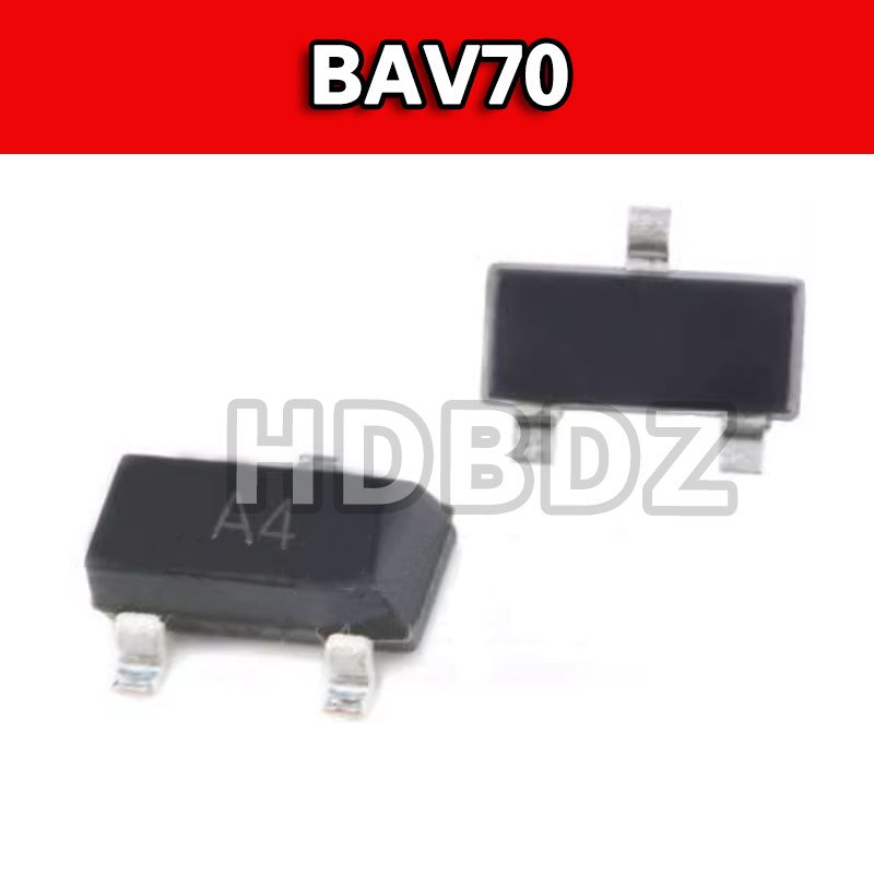 100pcs BAV70 A4 SOT23 A4T A4W SMD Power Crystal Triode Chip IC | Shopee Việt Nam