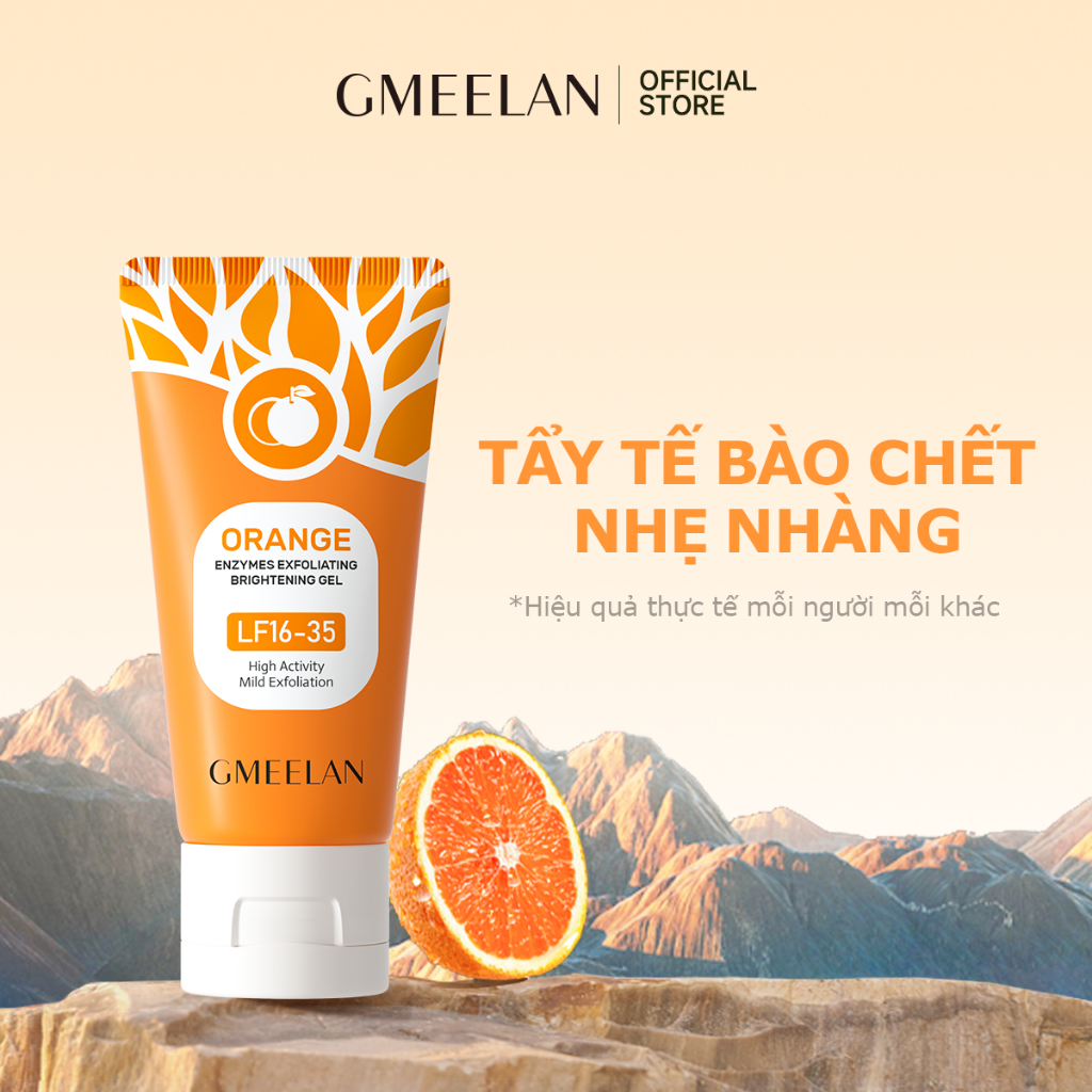 GMEELAN 1+1 GEL TẨY TẾ BÀO CHẾT TÁC ĐỘNG CAM ENZYMES 50g + KEM LƯỜI ...