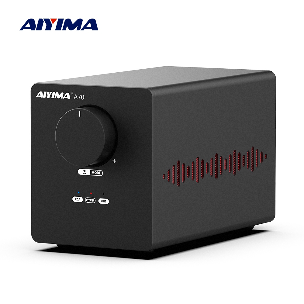 Bộ khuếch đại âm thanh nổi cân bằng AIYIMA A70 300W × 2 Class D TPA3255 2.0 kênh Amp với đầu vào ...