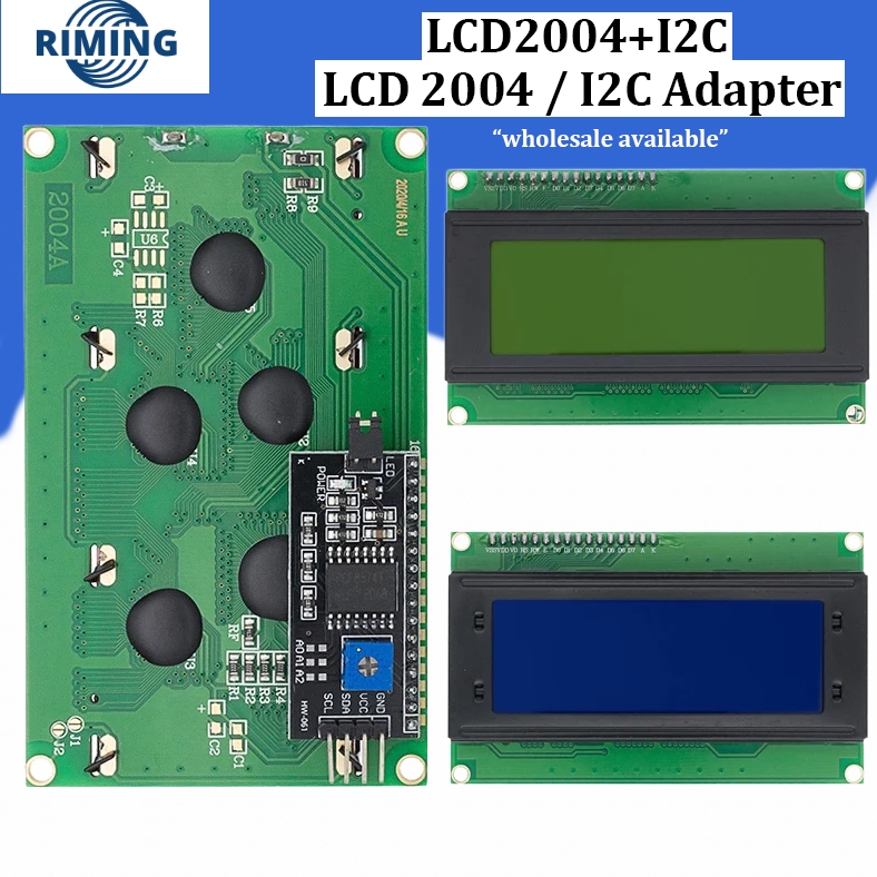 1 CÁI LCD2004 + I2C 2004 20x4 2004A Màn hình xanh / vàng xanh HD44780 cho nhân vật arduino LCD ...