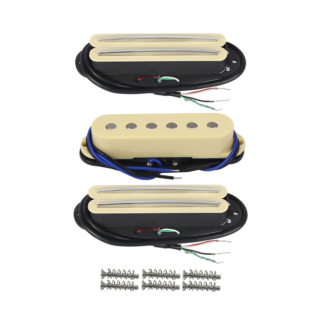 Fleor 3 chiếc Alnico 5 SSS Guitar Dual Rail Humbucker Pickup & Single Coil Pickup | Shopee Việt Nam