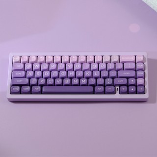 Tím Gradient XOA MOA Profile keycaps Set Purple PBT Dye Thăng hoa ...