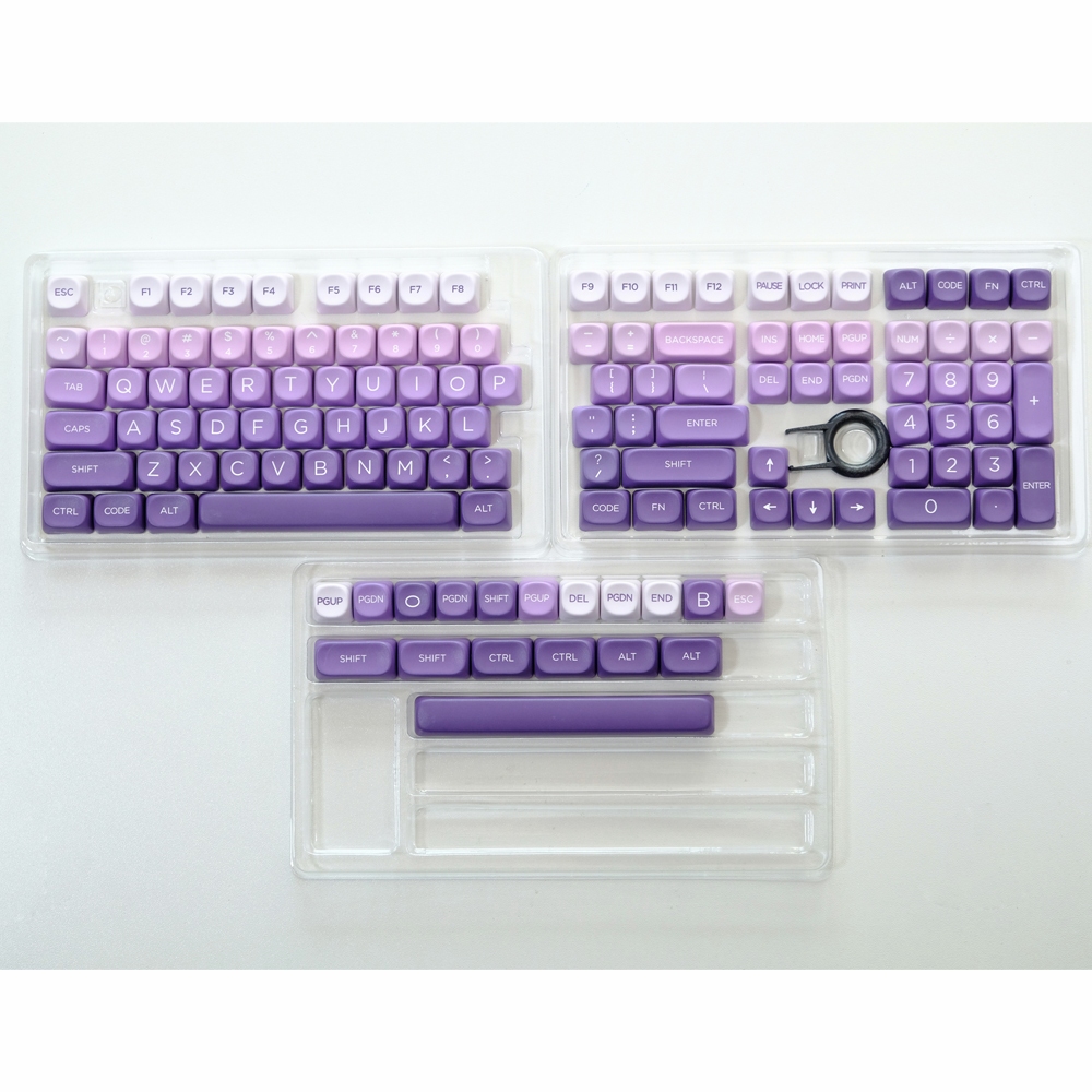 Tím Gradient XOA MOA Profile keycaps Set Purple PBT Dye Thăng hoa ...