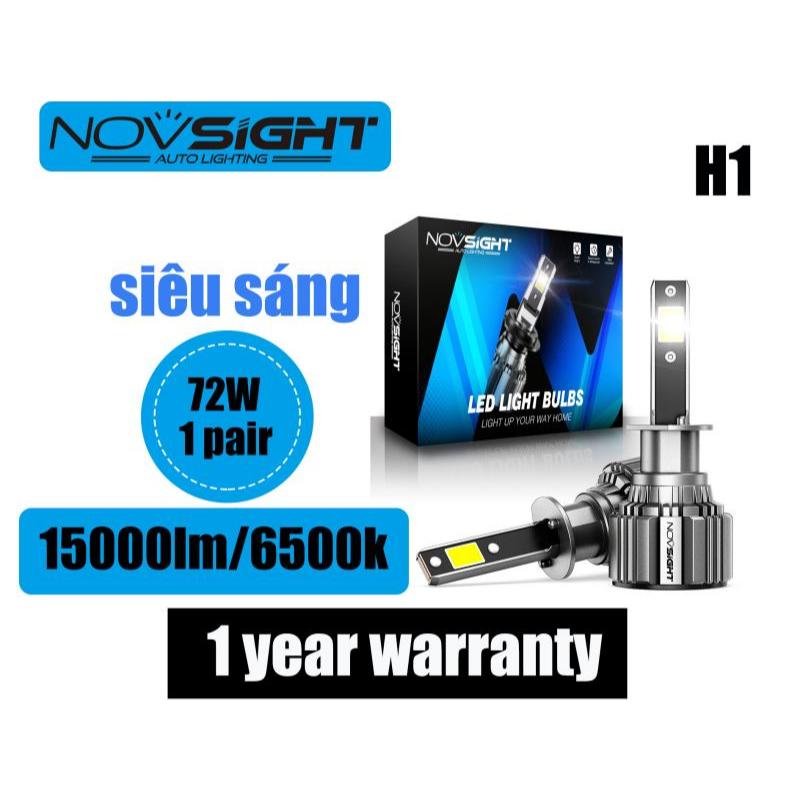 Bộ 2 đèn pha LED NOVSIGHT N74 H1 70W 15000LM 6500K ánh sáng trắng siêu ...