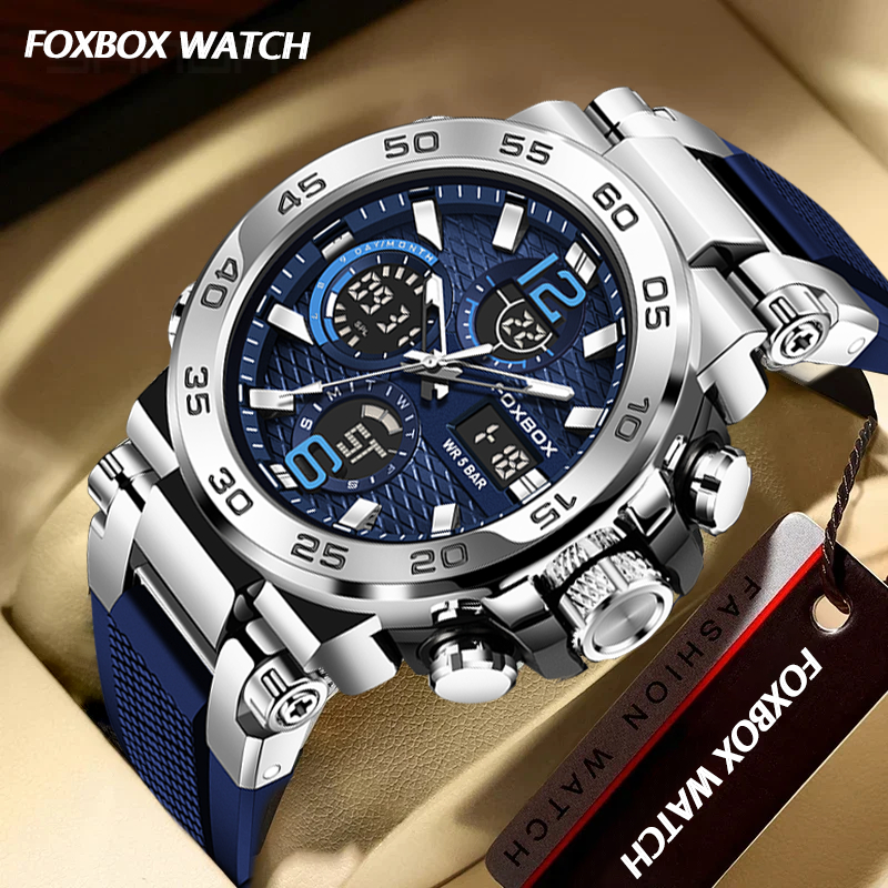 FOXBOX Đồng Hồ Thể Thao Kỹ Thuật Số Cho Nam Bơi Chống Thấm Nước LED Thời Trang Điện Tử Đồng Hồ ...