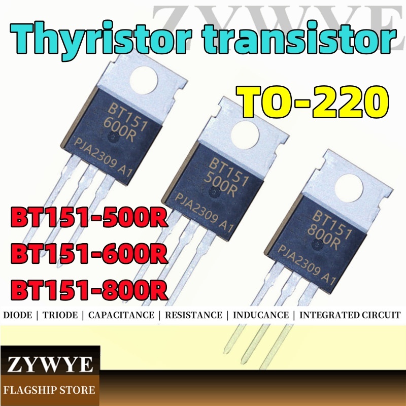 5 Chiếc BT151-500R BT151-600R BT151-800R BT151 Một Chiều Có Thể Điều Khiển Silicon Ba Lỗ Ống Pha ...