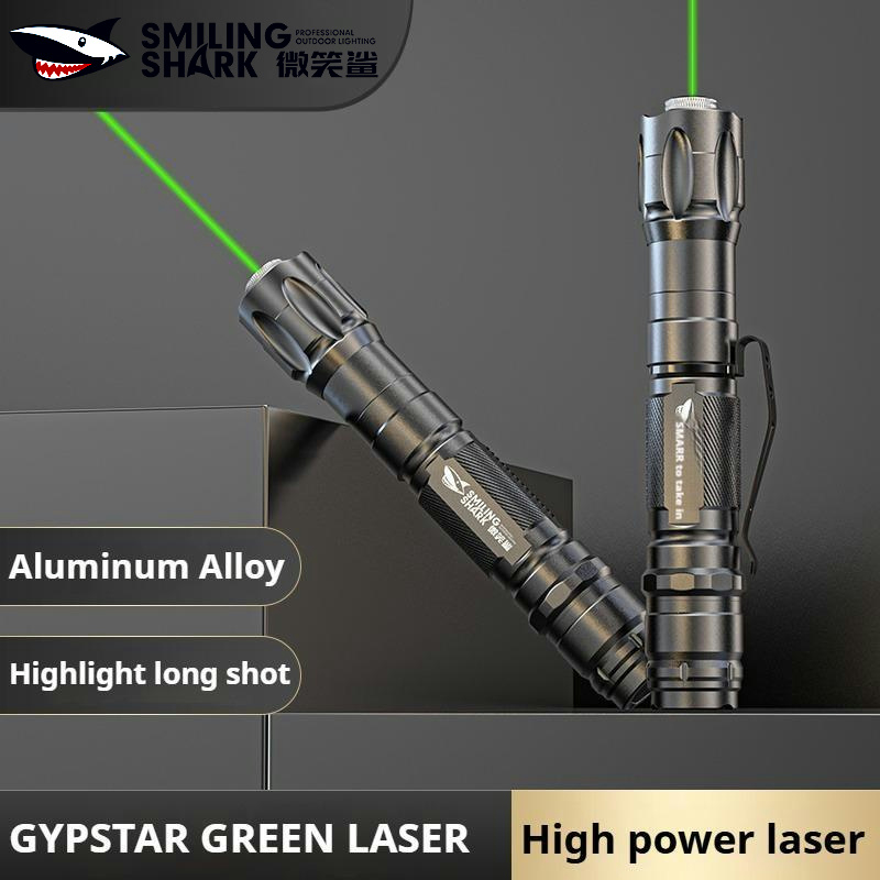 【20000m】Bút laser SMILING SHARK JG0715 màu xanh lá cây mạnh mẽ 18650 ...