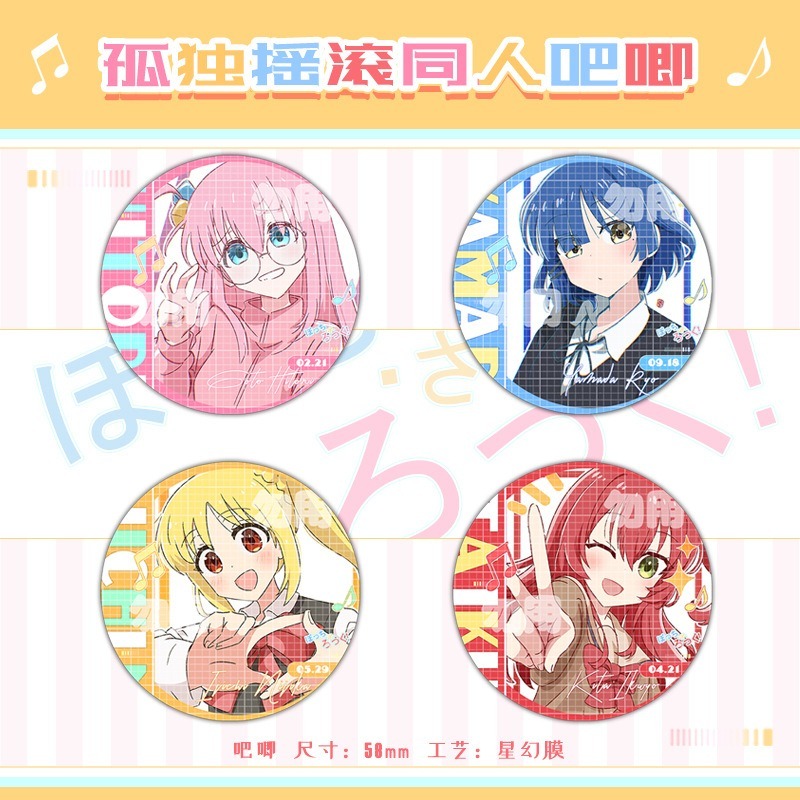 Anime Bocchi the rock Goto Hitori Ijichi Nijika Ikuy Tinplate Kim Loại ...