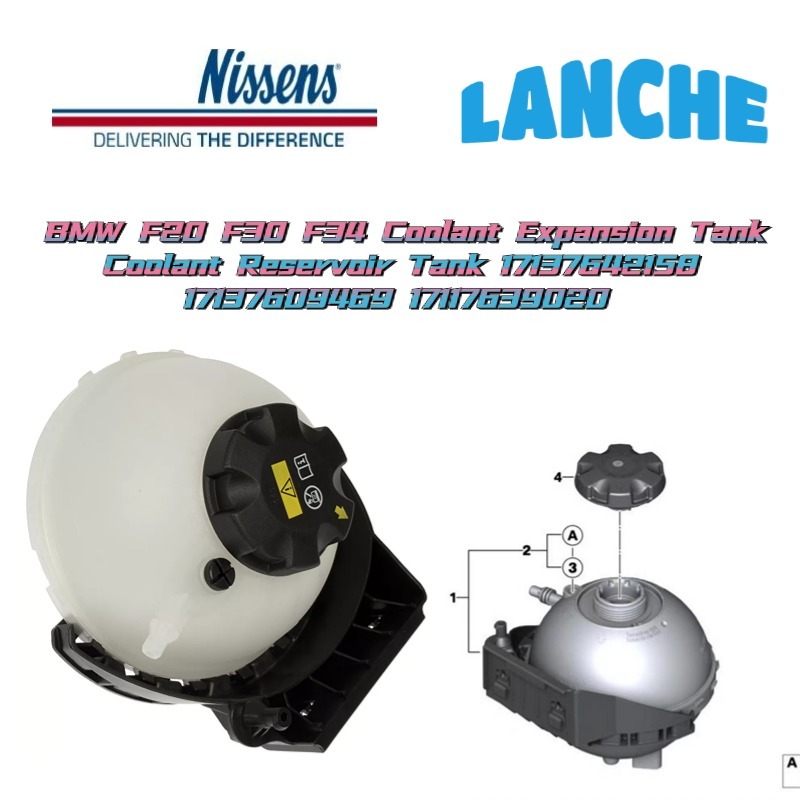 17137642158 Bình chứa nước làm mát mở rộng BMW F20 F30 F34 17137609469 ...