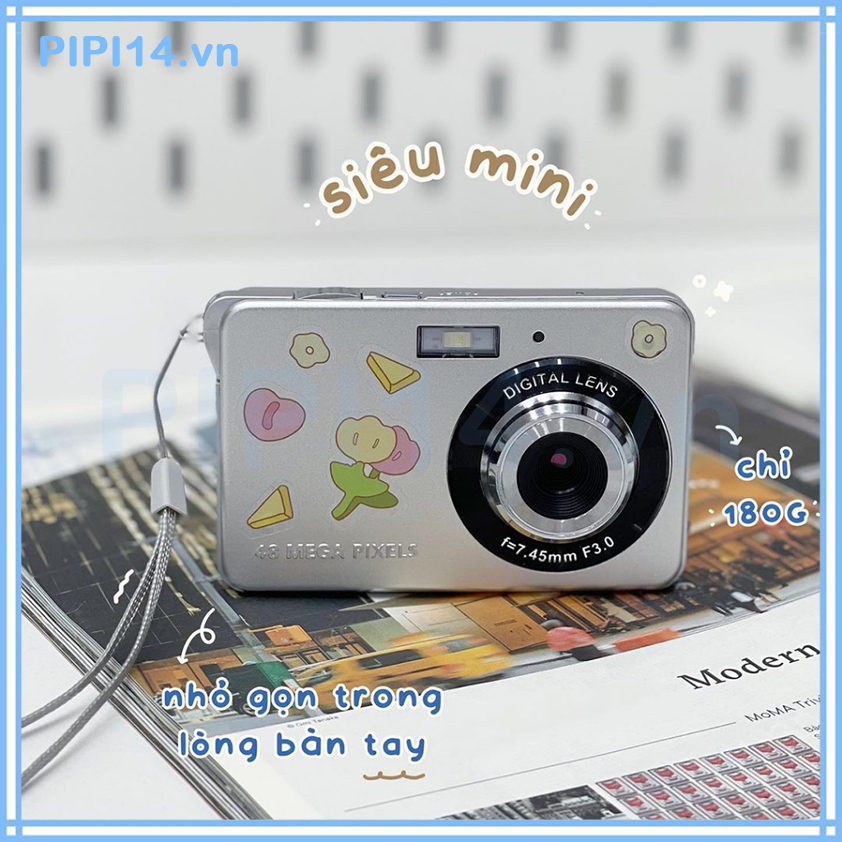 Máy ảnh kĩ thuật số digital mini camera v2 - quay, chụp 48MP, siêu mỏng ...