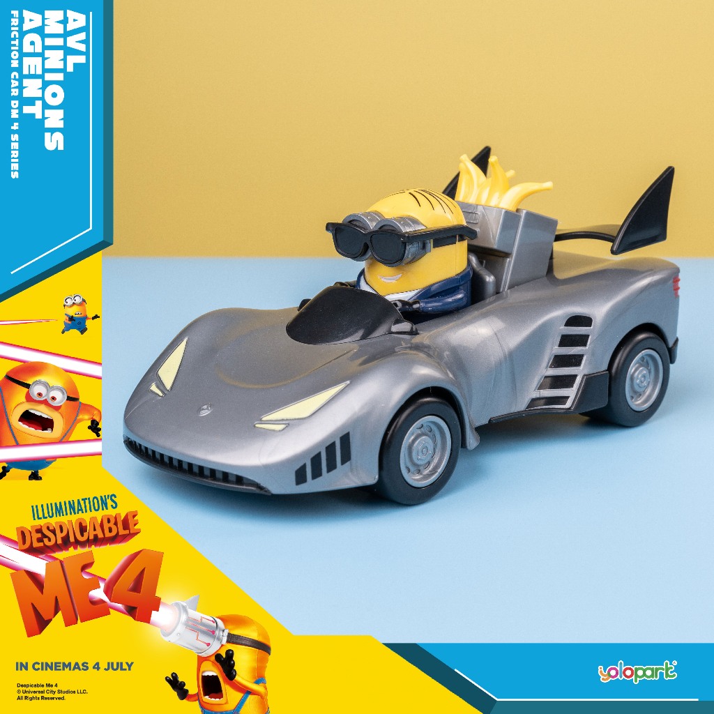 Yolopark Despicable Me 4 Avl Minions Agent Đồ chơi ô tô ma sát cho trẻ ...