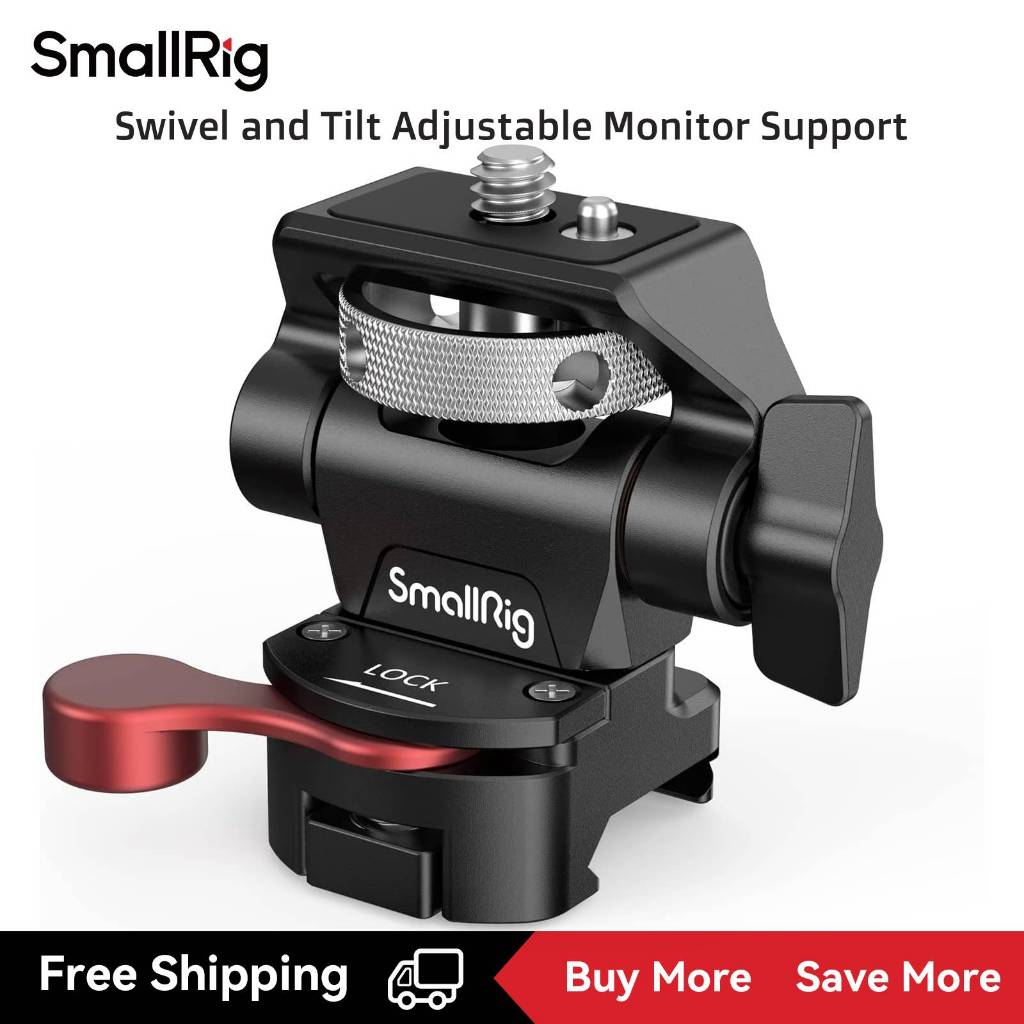 SmallRig Hỗ trợ màn hình có thể điều chỉnh xoay và nghiêng với kẹp NATO & ARRI & vít & giày lạnh ...