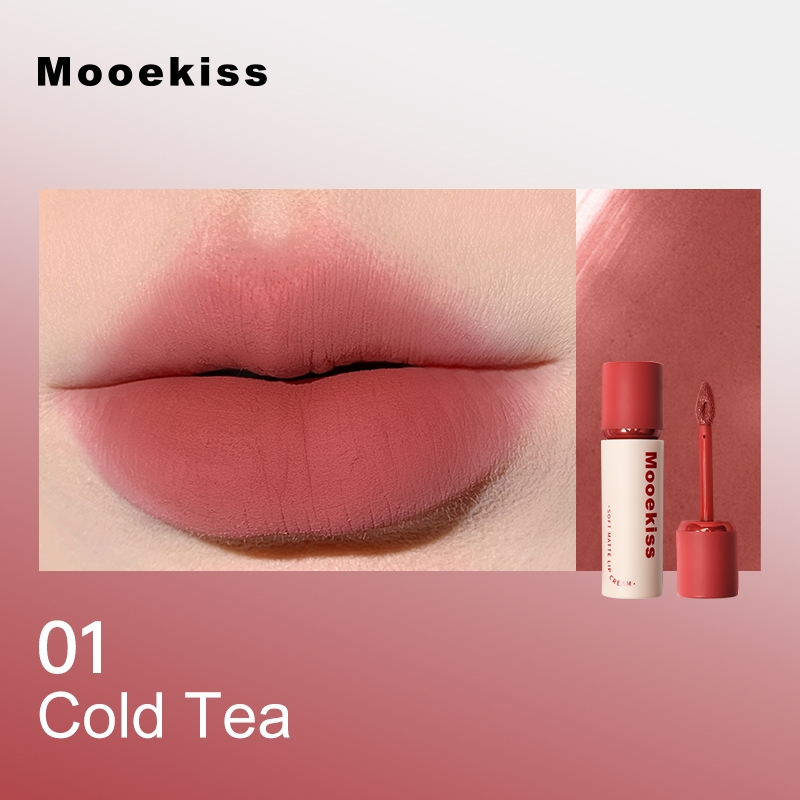 Son Mooekiss Không dính cốc Kỹ thuật khóa màu Son lì Son môi 6 Màu Có ...