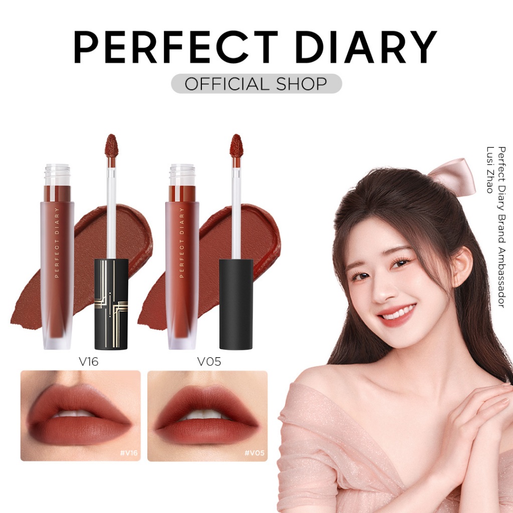 Son kem lì PERFECT DIARY tông màu đỏ đẹp mắt 2.5g | Shopee Việt Nam