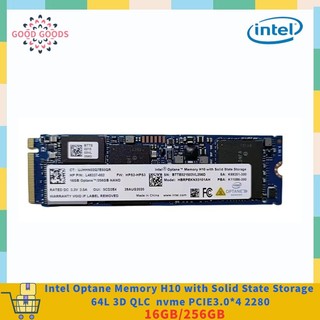 Intel Bộ Nhớ Tối Ưu h10 Dung Lượng 64l 3d qlc 16gb / 256gb nvme Pci-E3 ...