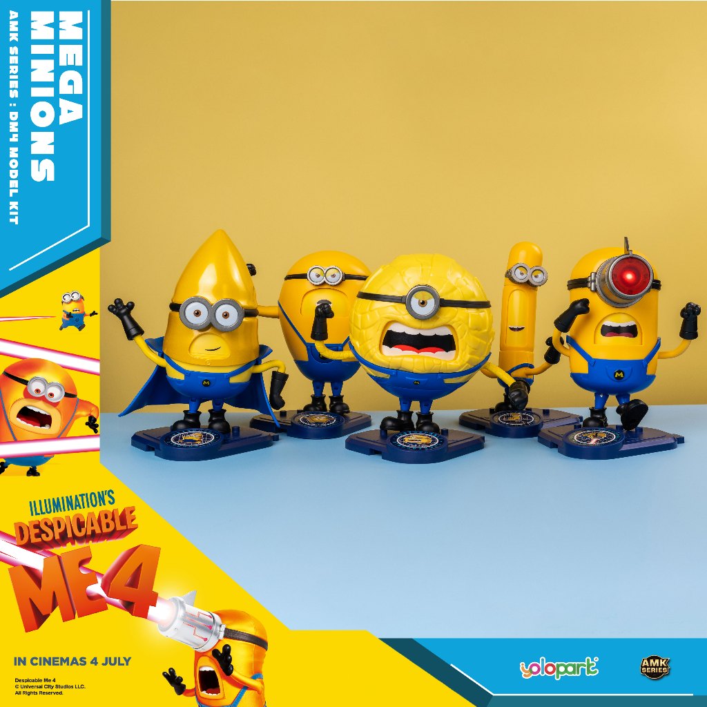 Yolopark AMK Series Despicable Me 4 Minions Bộ dụng cụ mô hình Mega ...