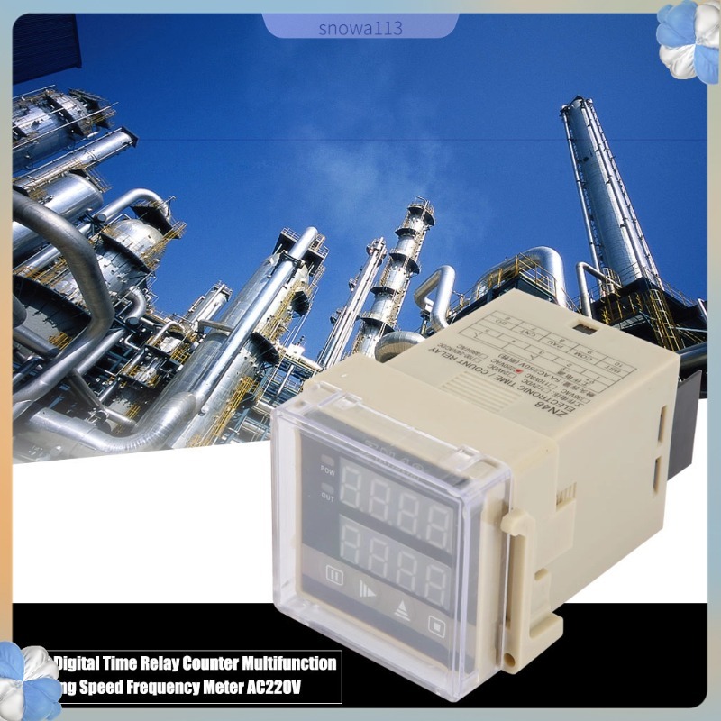 Bán nóng Bộ đếm rơle thời gian kỹ thuật số ZN48 Máy đo tần tốc độ quay đa chức năng AC220V ...