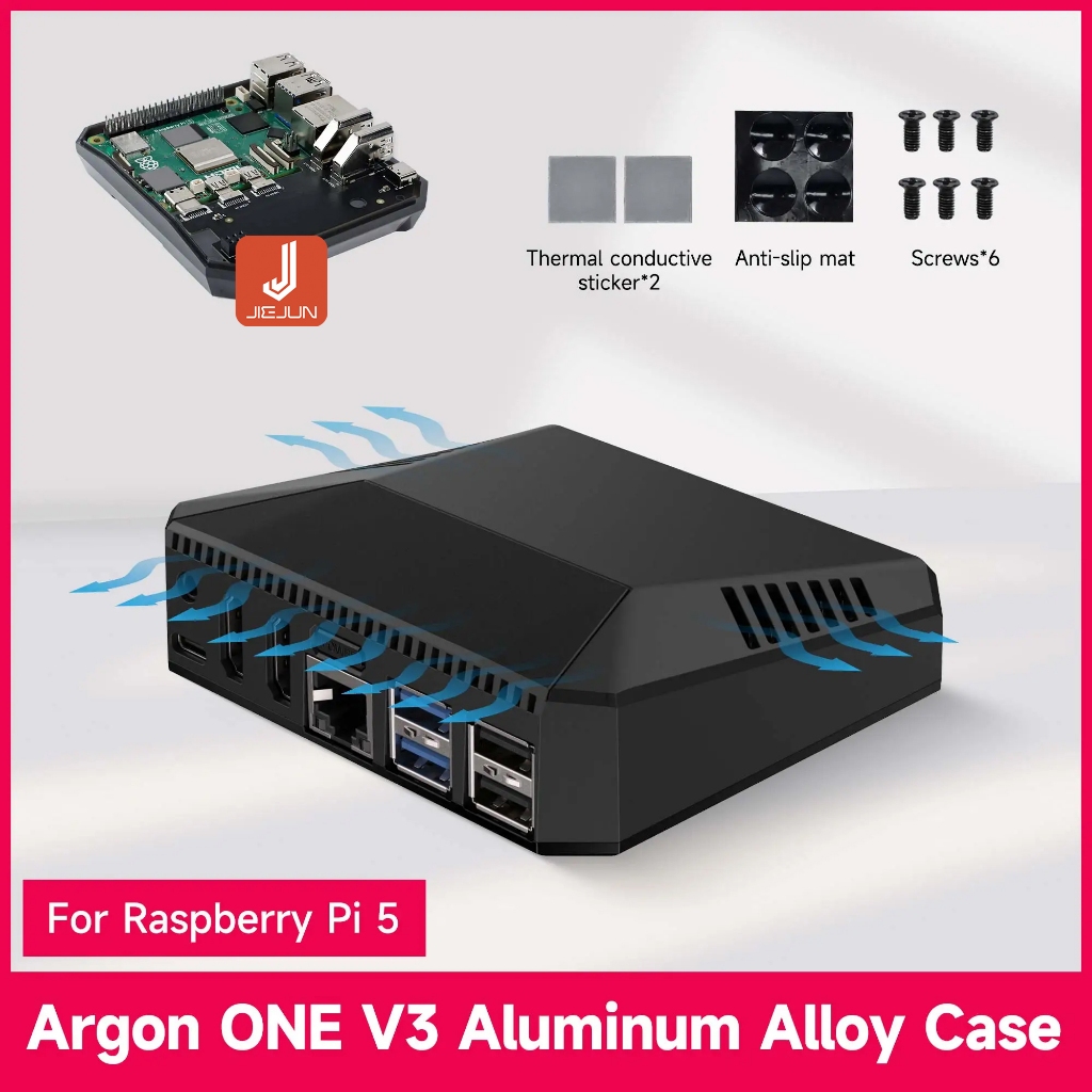 Raspberry Pi 5 Ốp Lưng Argon ONE V3 Dành Cho RPi5 Có Quạt Làm Mát ...