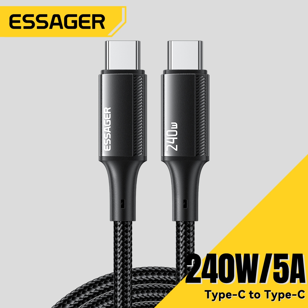 Essager 240W 5A PD3.1 Type-C sang Type-C Cáp dữ liệu sạc nhanh hỗ trợ Laptop Padt & Điện thoại ...