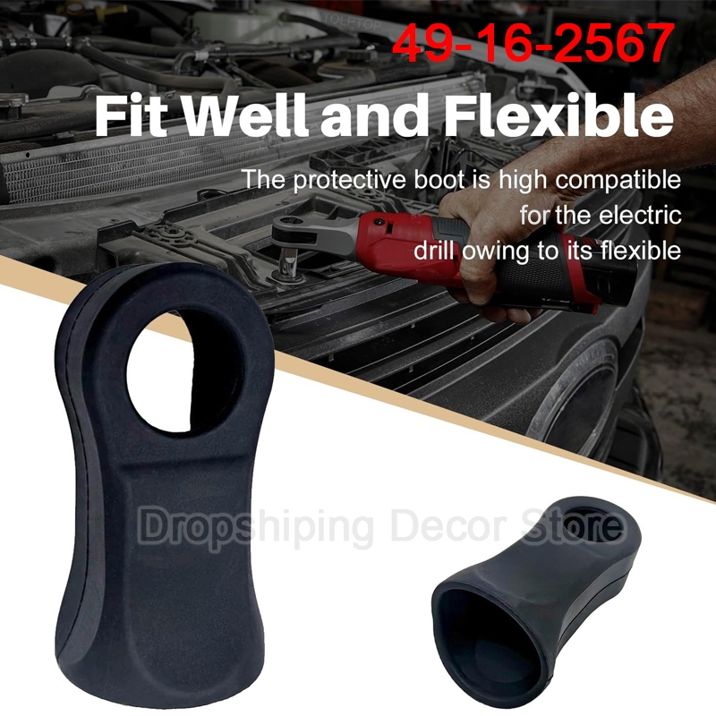 49-16-2567 Ủng bảo vệ bánh cóc cho Milwaukee 2566-20, 2567-20 Nhiên liệu 1/4 "& 3/8" Vỏ bảo vệ ...