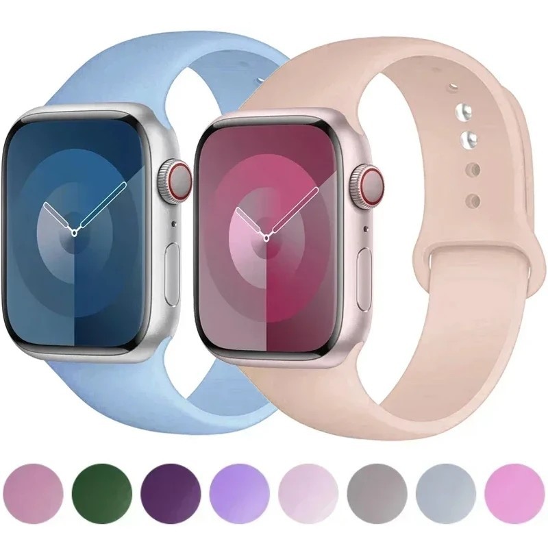 Color Candy Silicone Watch Strap For Apple Watch Series Ultra 2 Ultra ...
