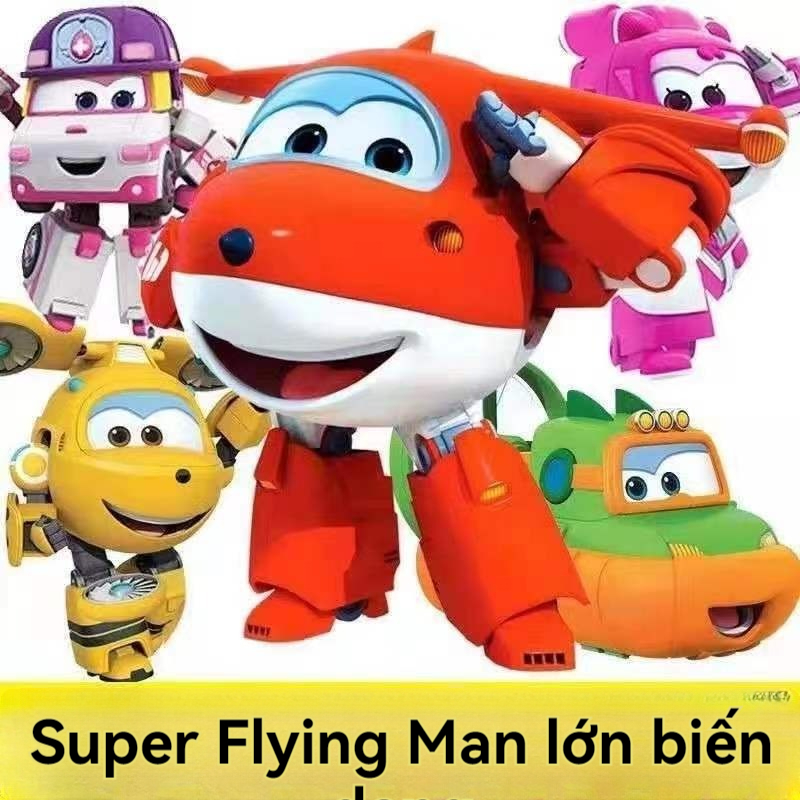 [Sẵn sàng] đồ chơi super wings Đồ chơi trẻ em Super Flying Man Gói lớn ...
