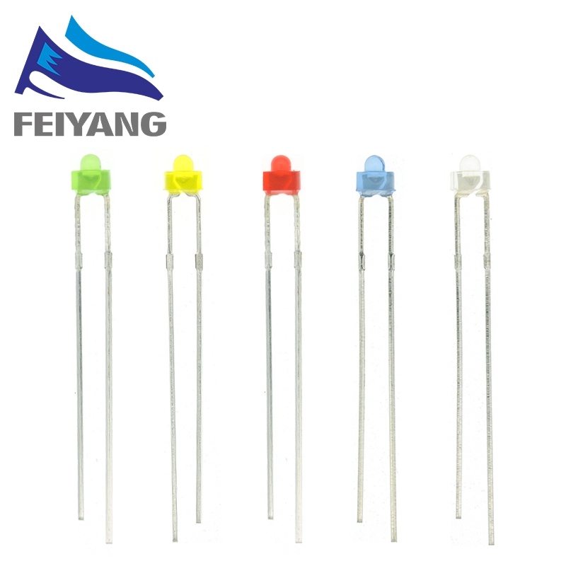 100 Chiếc 1.8 Mm LED Diode Ánh Sáng Các Loại Bộ Xanh Xanh Xanh Trắng ...