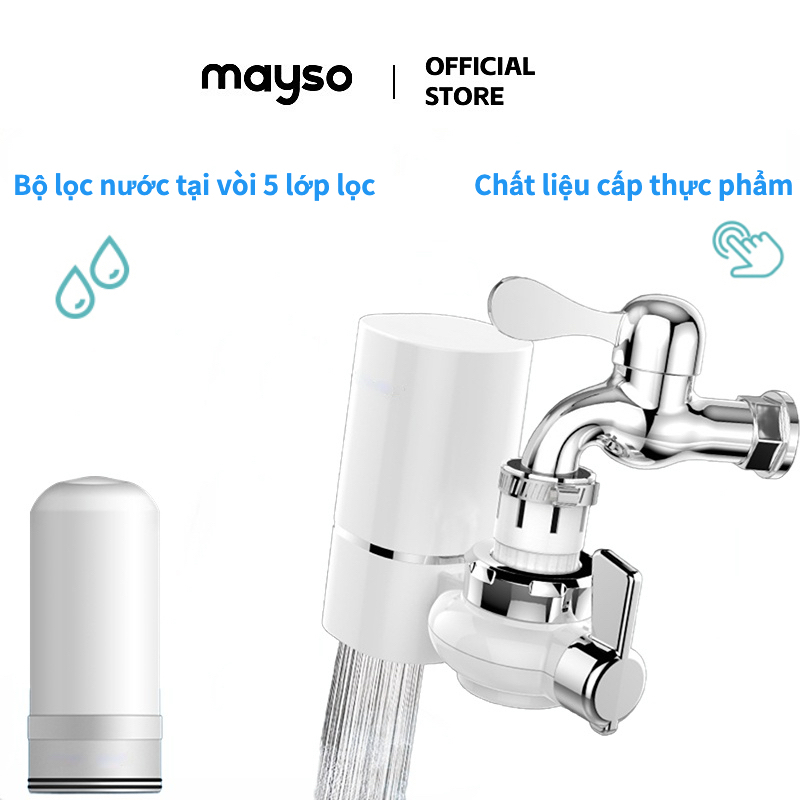 Máy lọc nước bồn rửa vòi Mayso, khử chì, clo và mùi hôi, các hạt nguyên ...